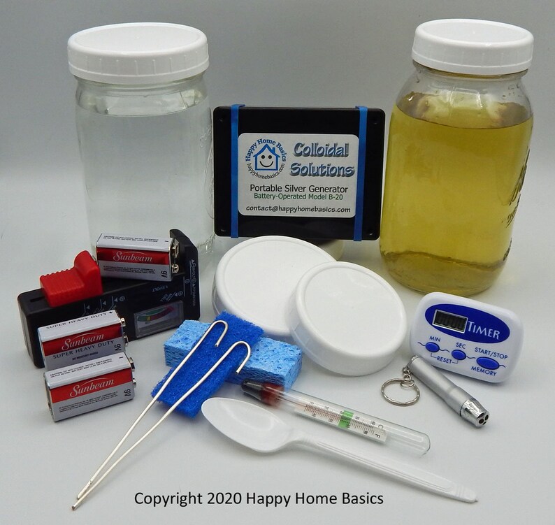 Colloidal Silver Generator Premium KIT: B-20 Portable Machine | Etsy