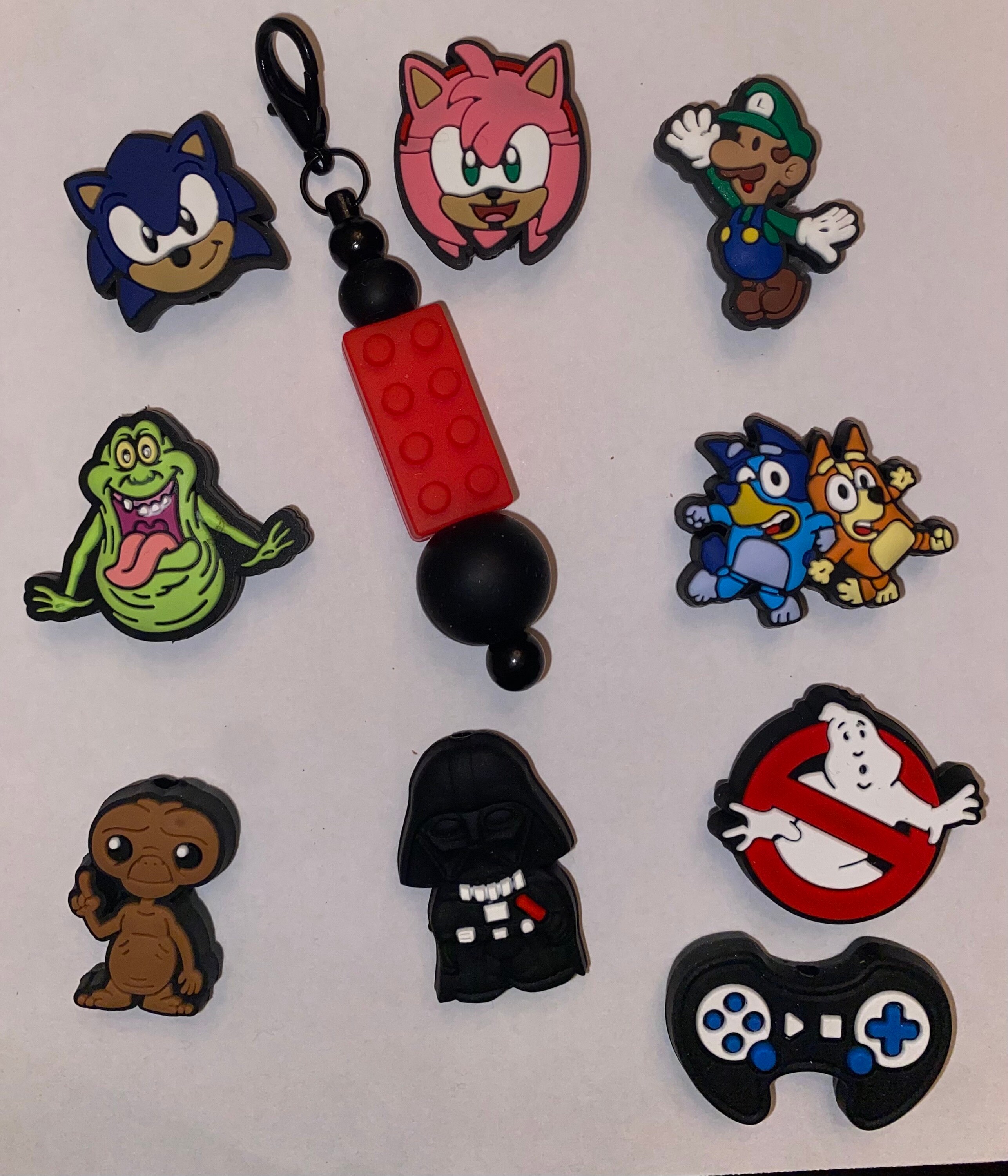 Sonic and More Zipper Pull Ties - Etsy