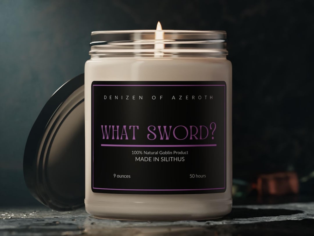 What Sword Candle, Fantasy Candle Gift, World of Warcraft Gamer Gift ...