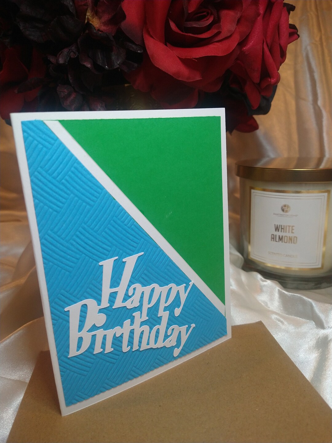 Happy Birthday Cards, 2 Pack Set, Textured, Greeting, Handmade, Color ...