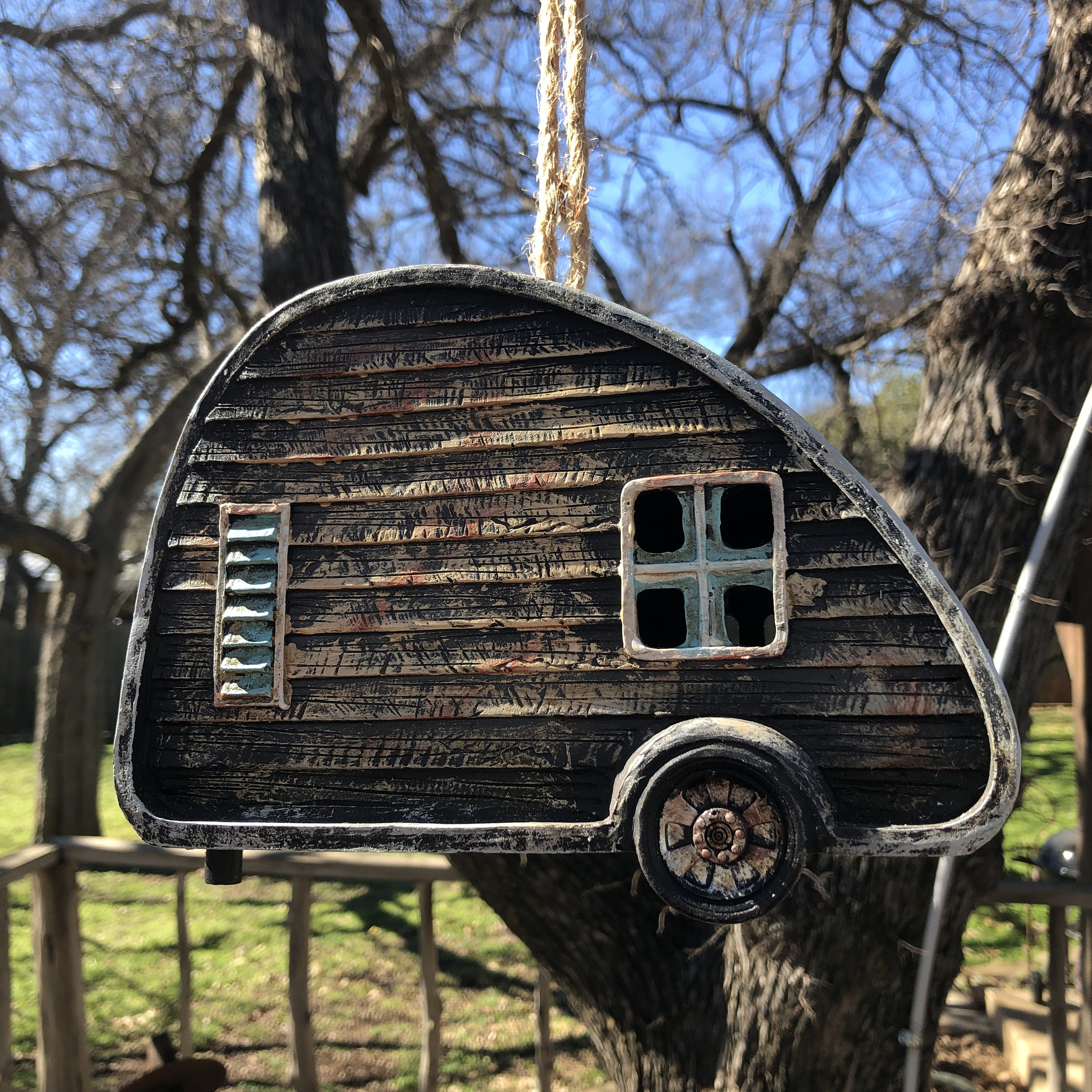 Birdhouse Camper Trailer. Great Addition to Your Yard or a Gift for the ...