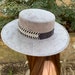 Wide Brim Felt Fedora Hat Beautiful Gray Silver With a Stunning Jeweled ...