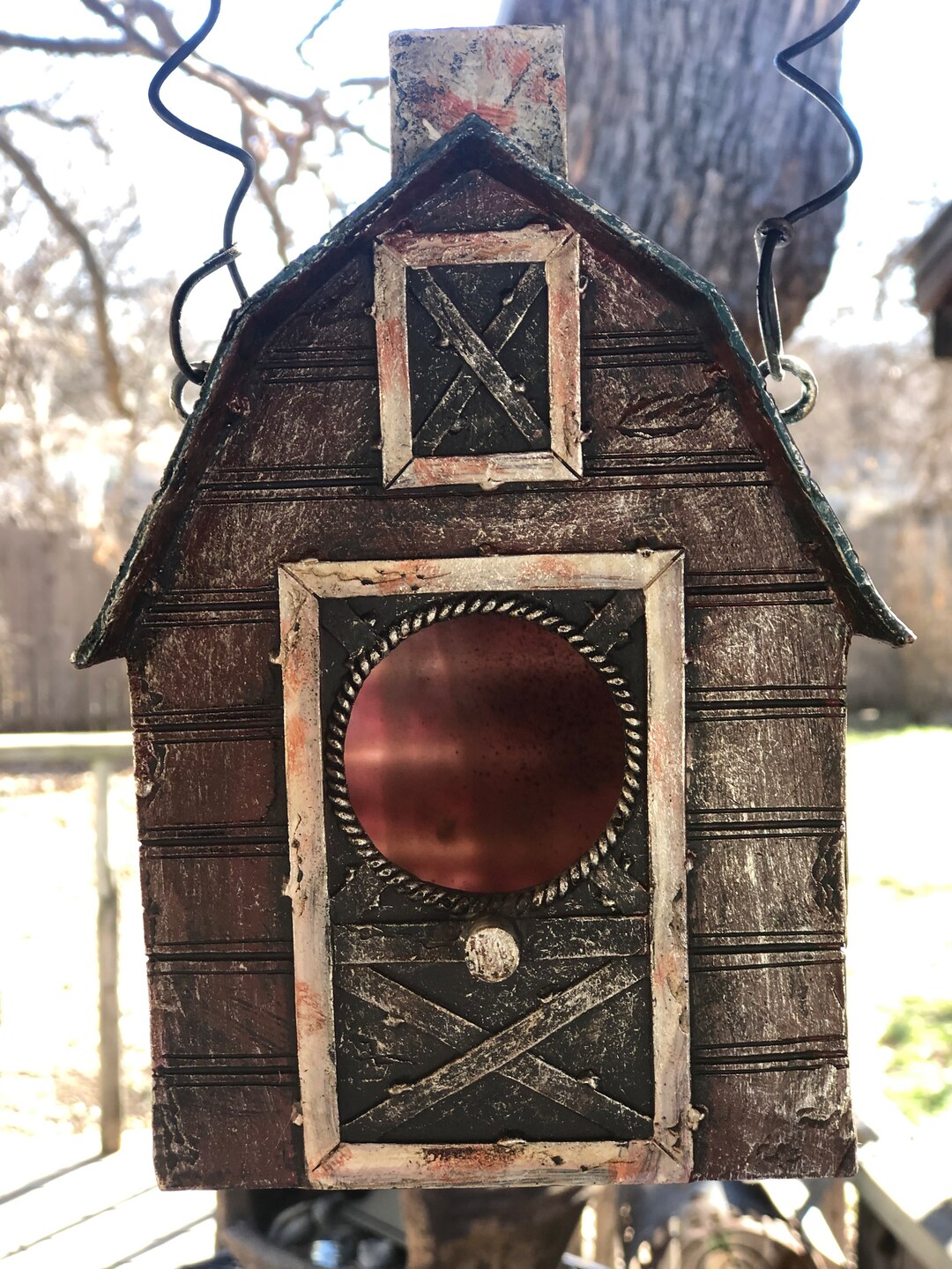 Birdhouse Farm House. Great Addition to Your Yard or a Gift for the ...