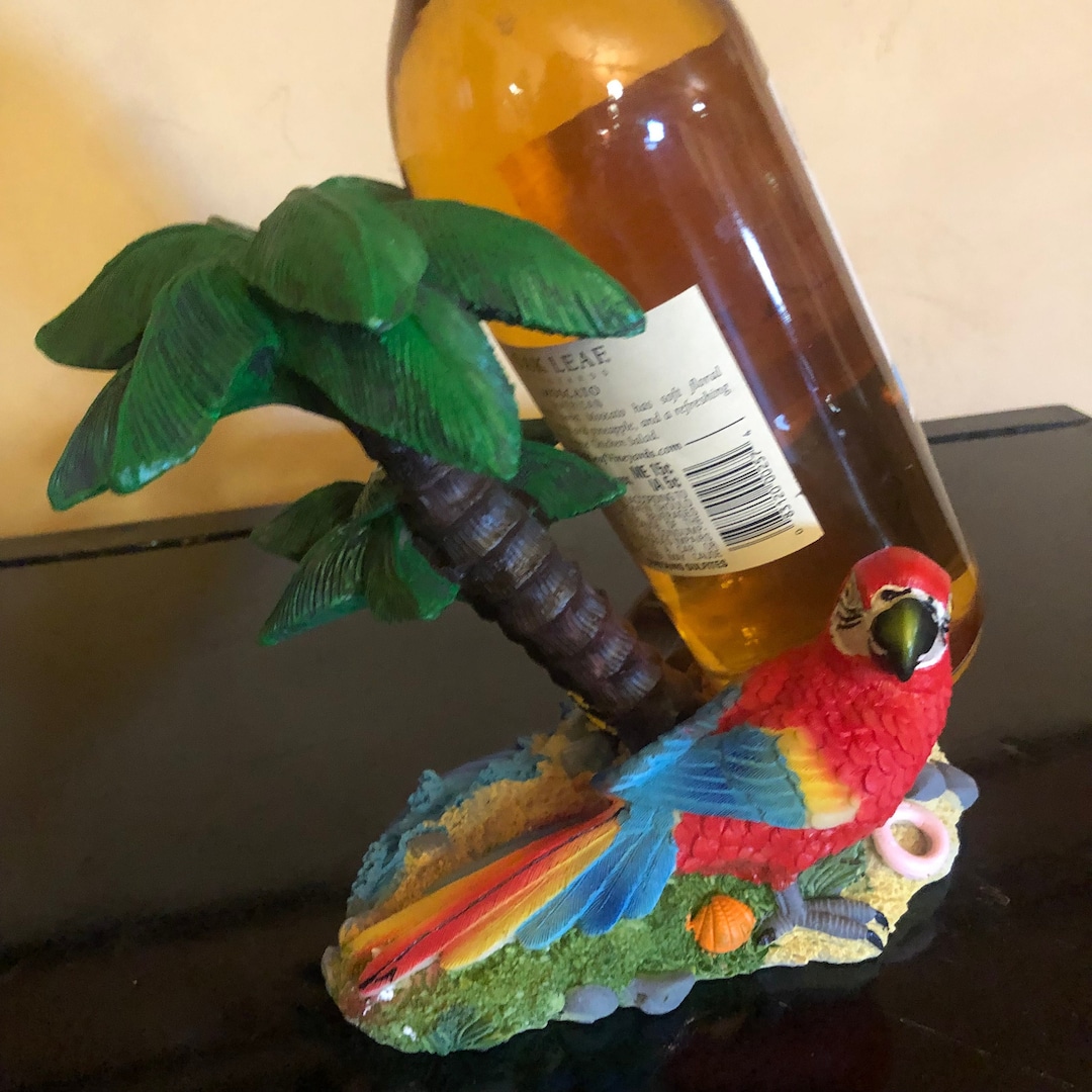 Parrot Tropical Wine Holder Beautifully Painted. Will Be a Beautiful ...