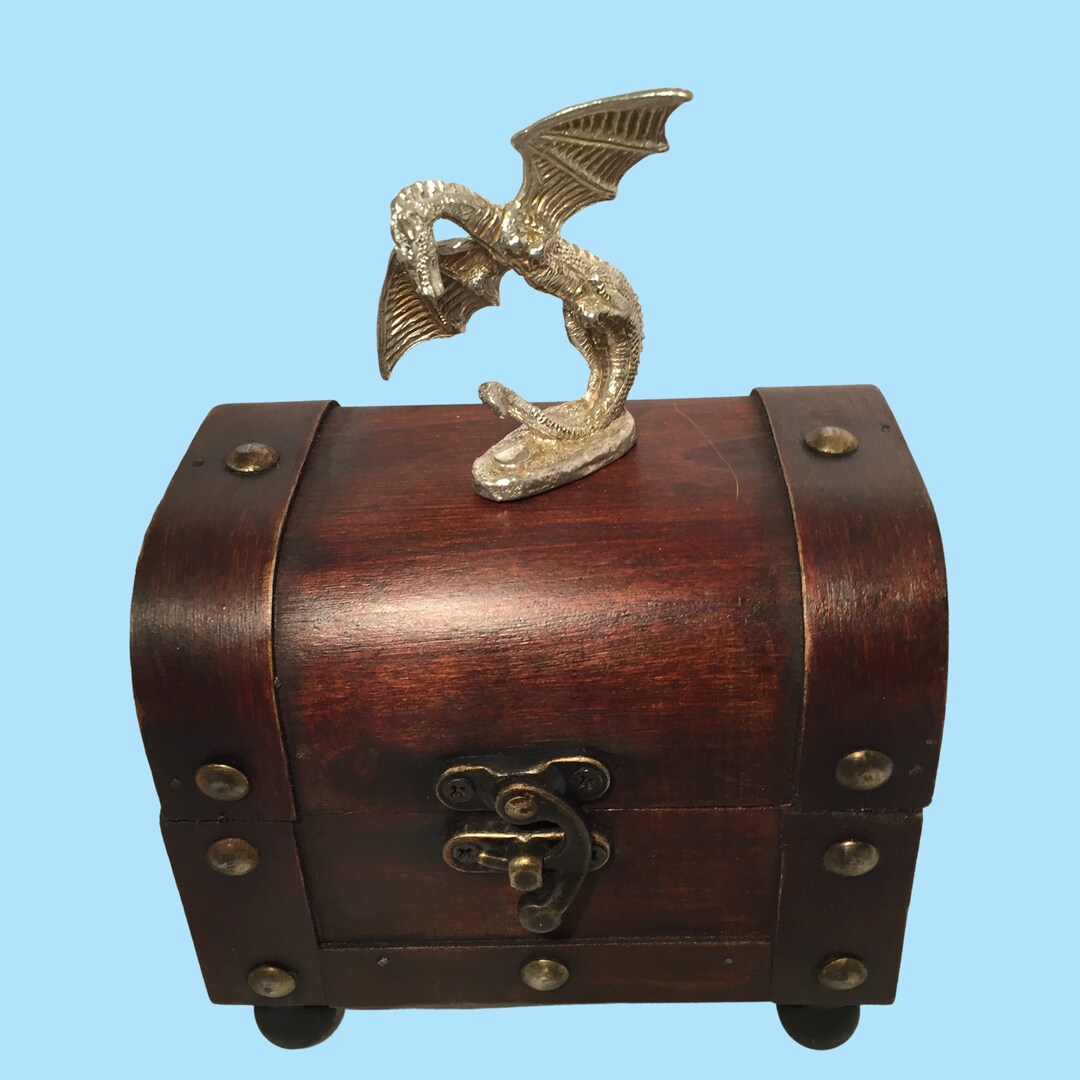 Dragon Jewelry or Trinket Box. Music Options Below. Made in Texas - Etsy