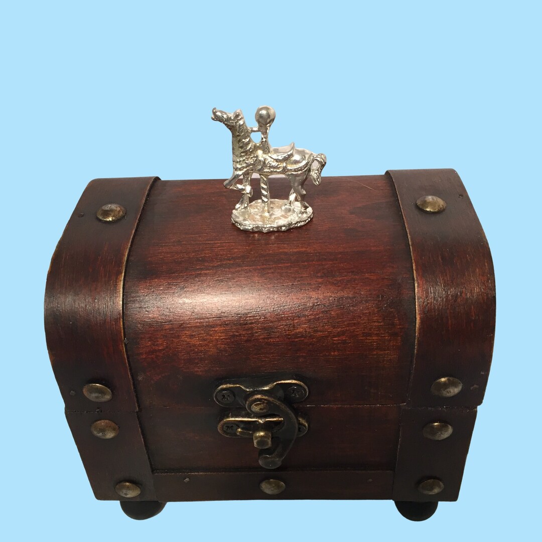 Carousel Horse Jewelry or Trinket Box. Music Options Below. Made in ...