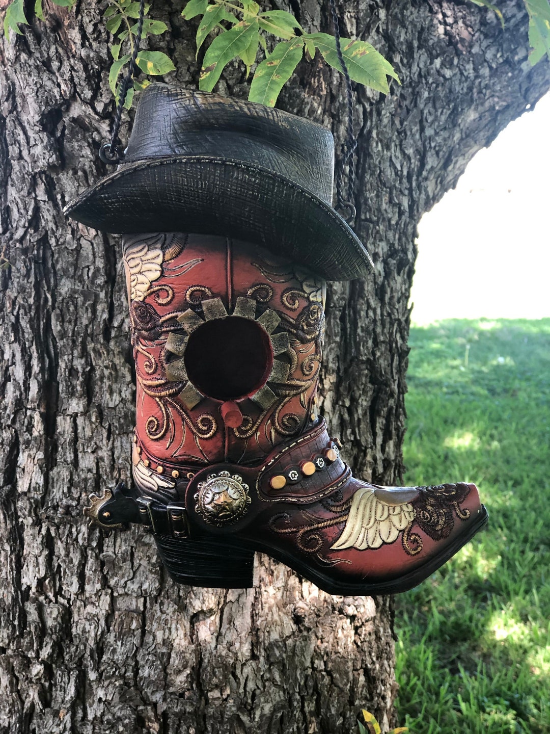 Birdhouse Boot. Great Addition to Your Yard or a Gift for the Bird and ...