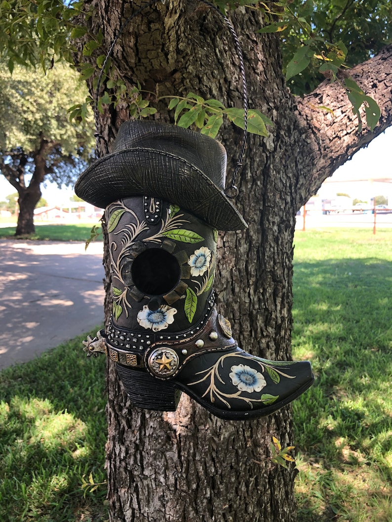 Birdhouse Boot. Great Addition to Your Yard or a Gift for the Bird and ...