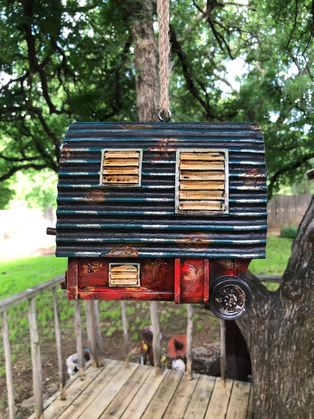Birdhouse Camper Trailer. Great Addition to Your Yard or a Gift for the ...