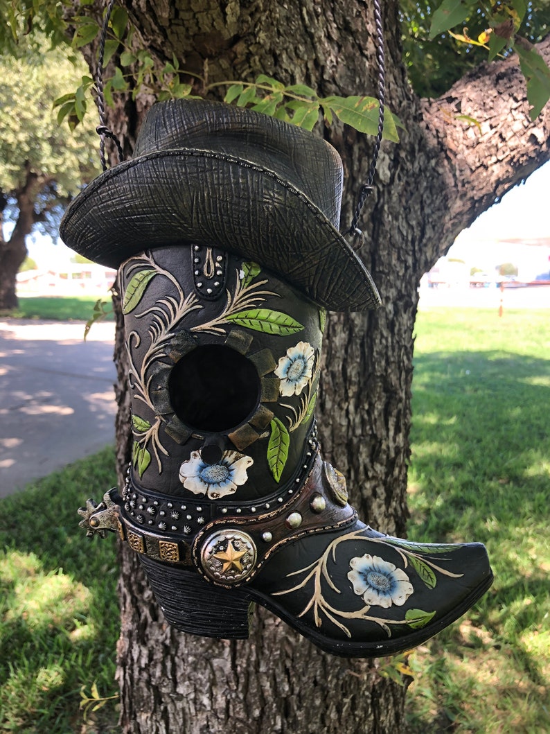Birdhouse Boot. Great Addition to Your Yard or a Gift for the Bird and ...
