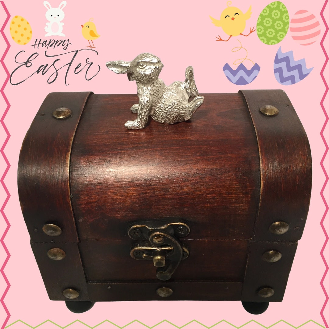 Rabbit Cute Jewelry or Trinket Box. Music Options Below. Made in Texas ...