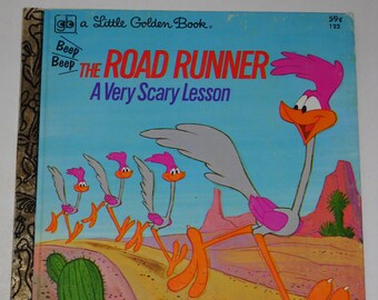 ROAD RUNNER A Very Scary Lesson 1974 Vintage Little Golden - Etsy