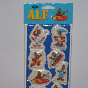 You Pick: 1987 ALF Items Puffy Stick-ons Stickers, Vintage Cartoon TV ...