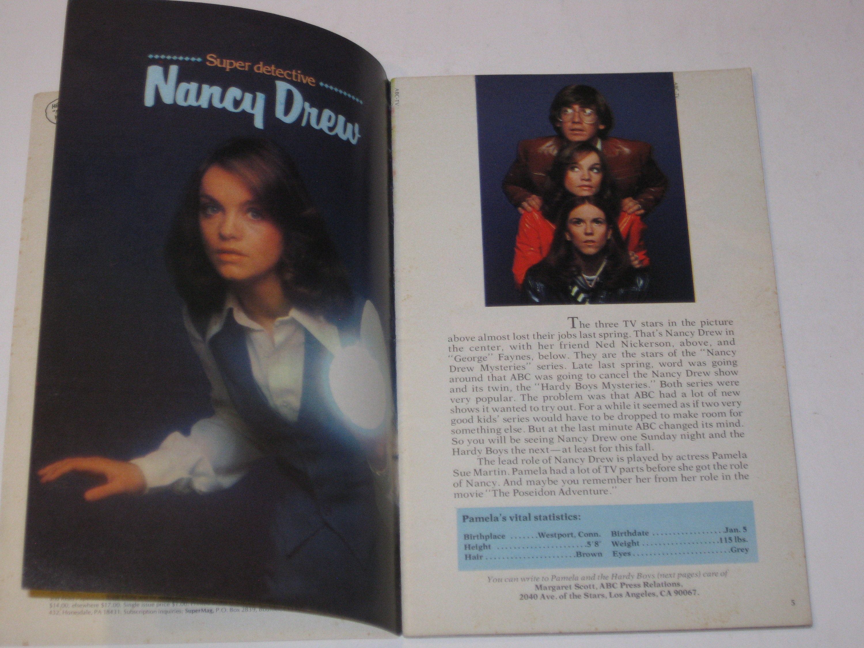 You Pick: Nancy Drew & Hardy Boys Books UNUSED Pamela Sue Martin Shaun ...