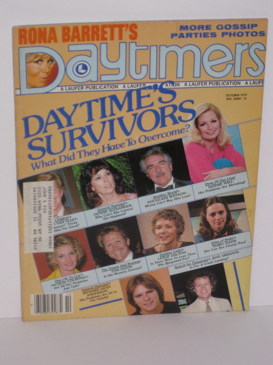 You Pick 1979 1980 Rona Barrett's Daytimers Soap Opera Magazine Richard ...
