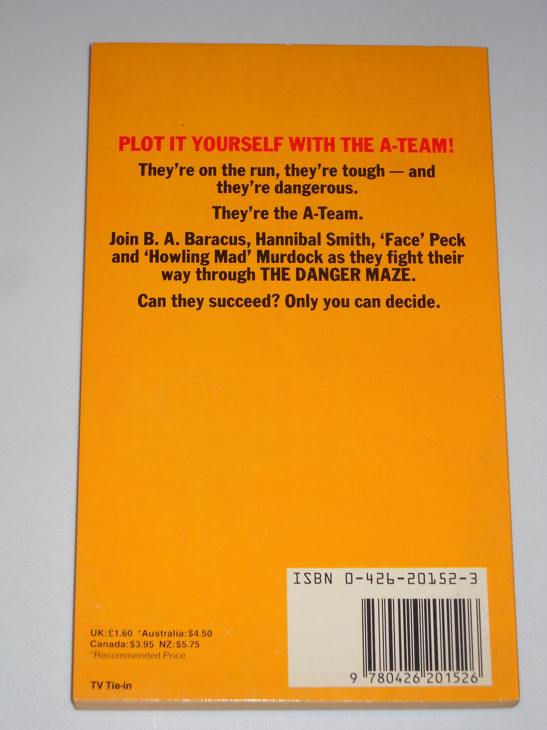 1985 the A-team Plot It Yourself 2 the Danger Maze British Printing by ...