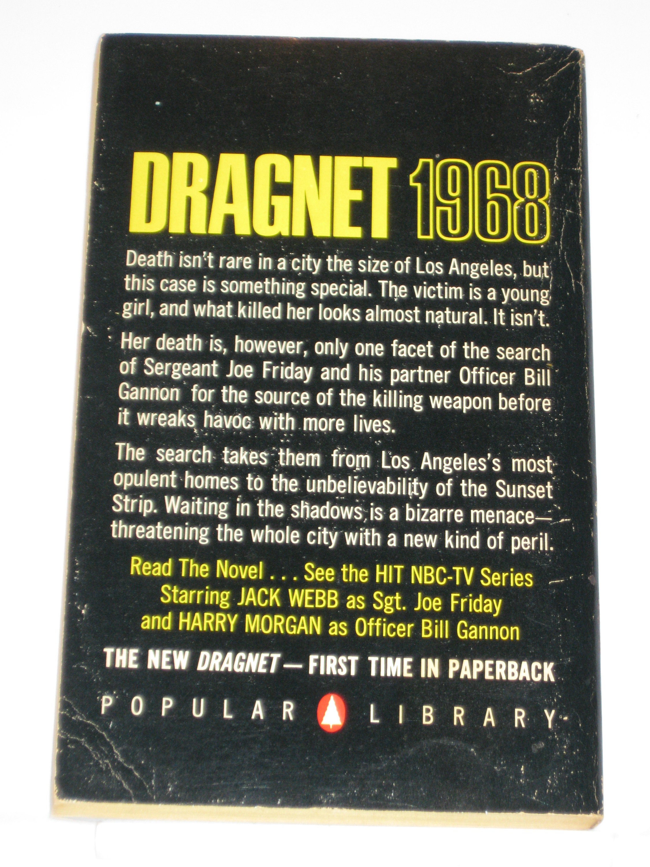 You Pick: Dragnet 1968, Case No. 561, Case of the Crime King TV Tie-in ...