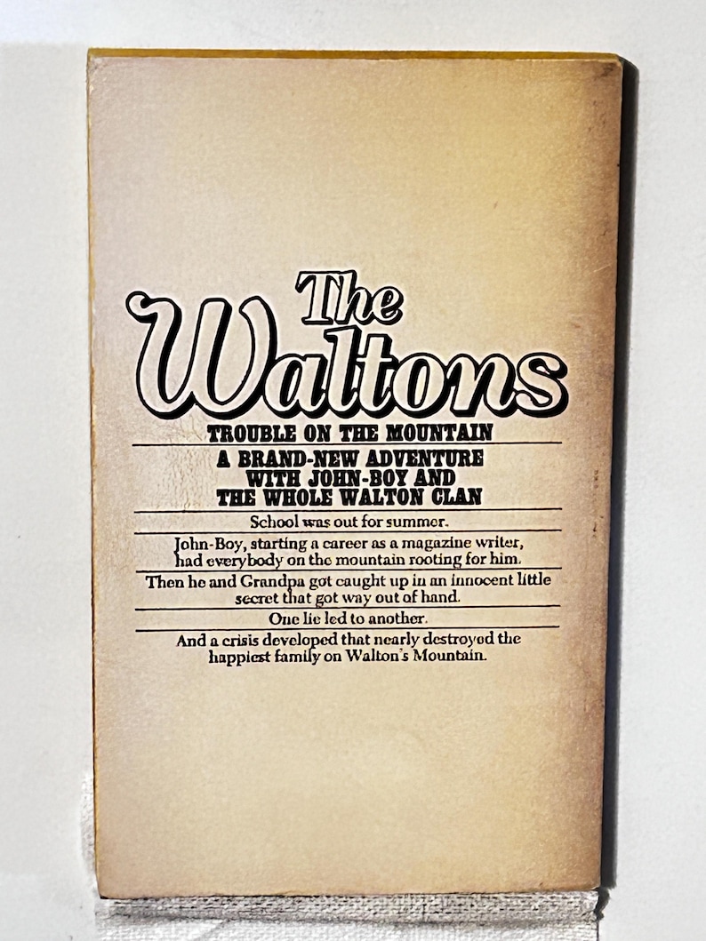 RARE Waltons (you Pick) TV Tie-in Series Paperback Book: Walton Family ...