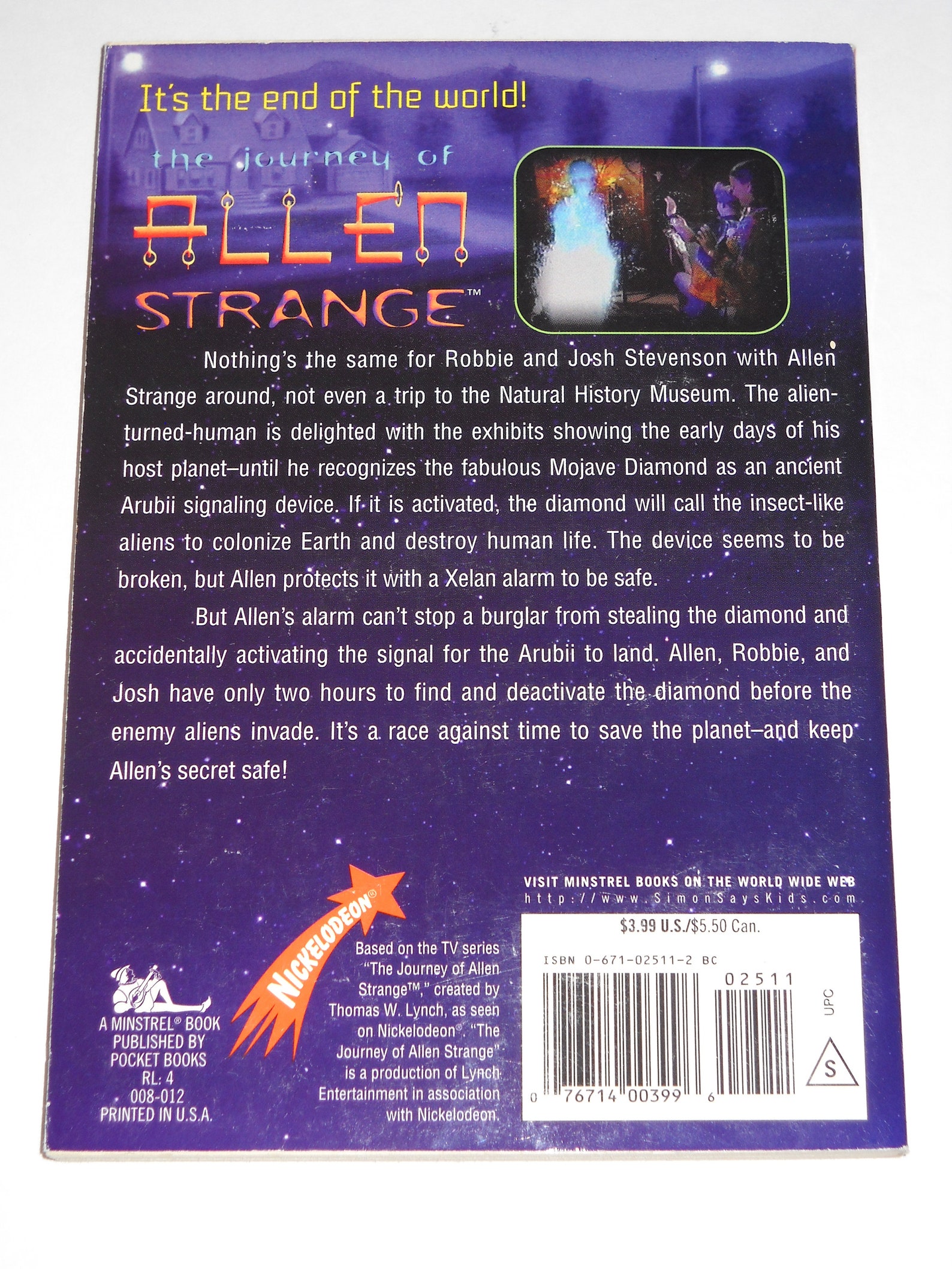 1999 Journey of Allen Strange your Choice Nickelodeon TV Tie-in Vintage ...