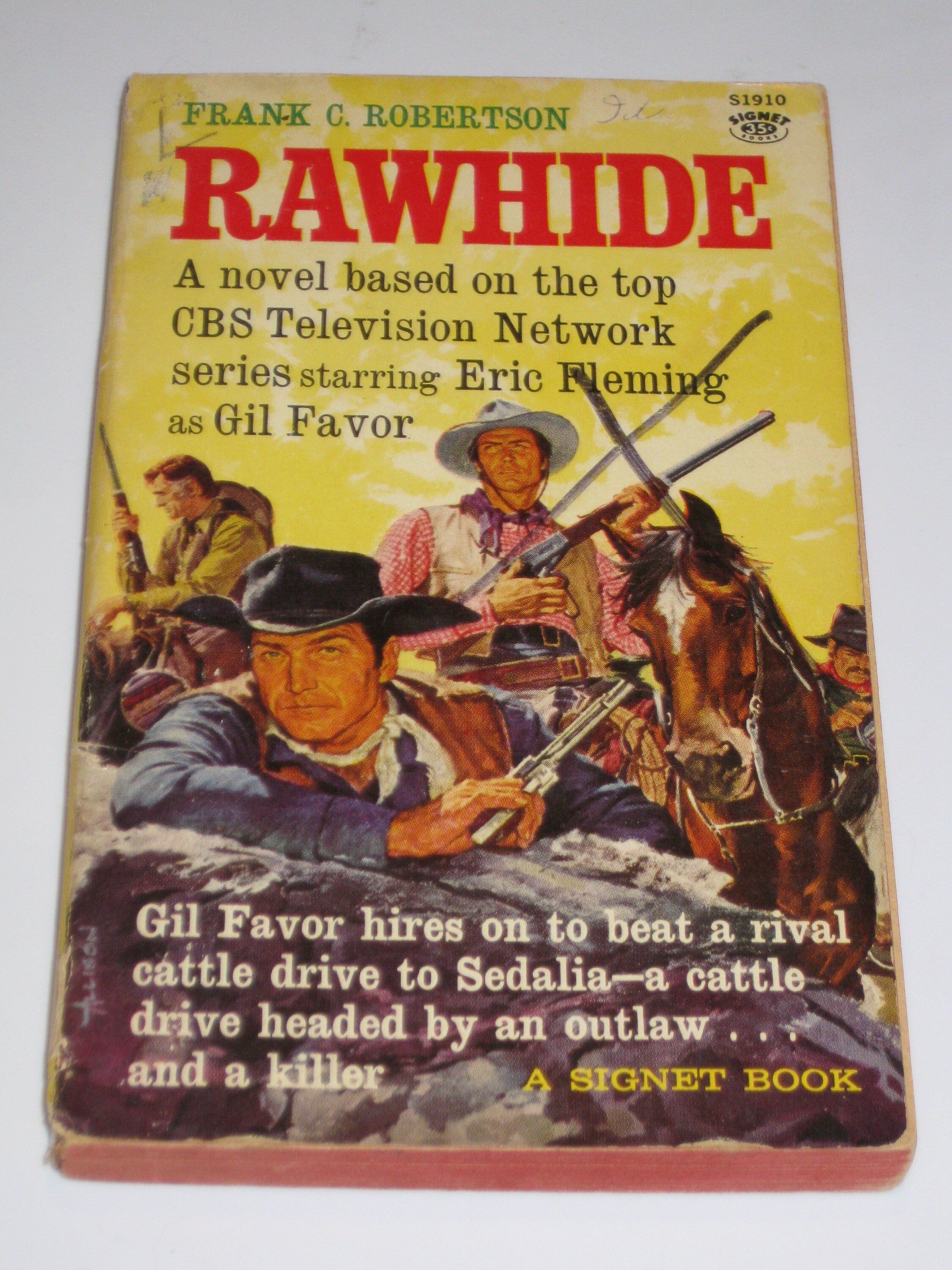 1961 Rawhide TV Tie-in Series VG Vintage Paperback Book Western Eric ...