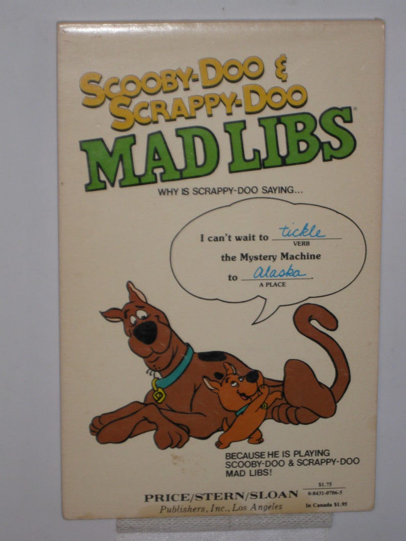 You Pick: Mad Libs Scooby Doo, Scrappy Doo, Scooby Doo 2 Monsters ...