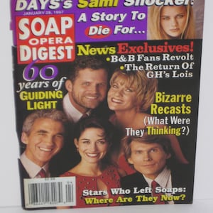 You Pick 1997 Soap Opera Digest Magazine Days of Our Lives Guiding ...