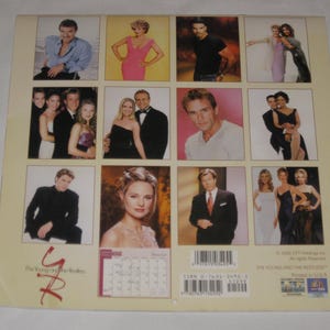SCARCE Young & the Restless Cookbook and Calendars - 2001, 2002, 2003 ...