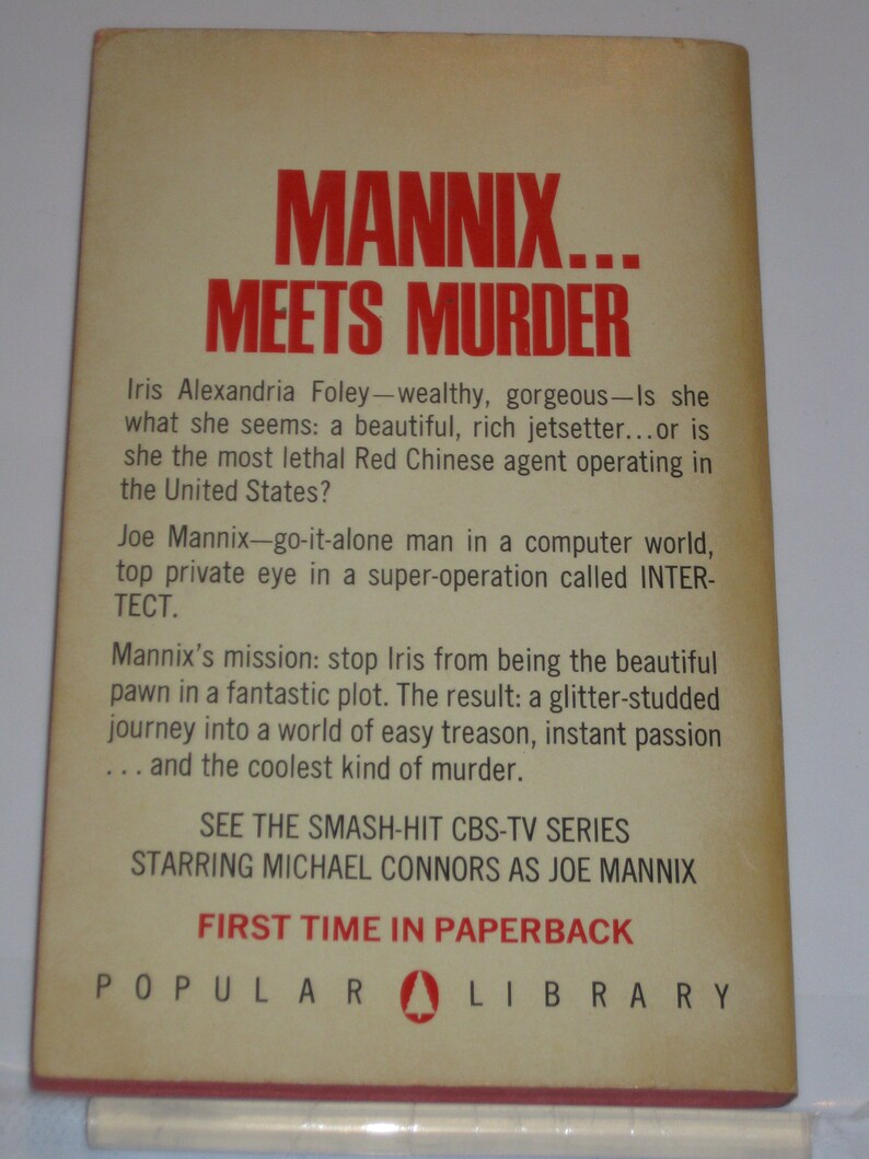 Mannix (you Pick) TV Tie-in Series Vintage Paperback Books Michael Connors Belmont Tower - Etsy