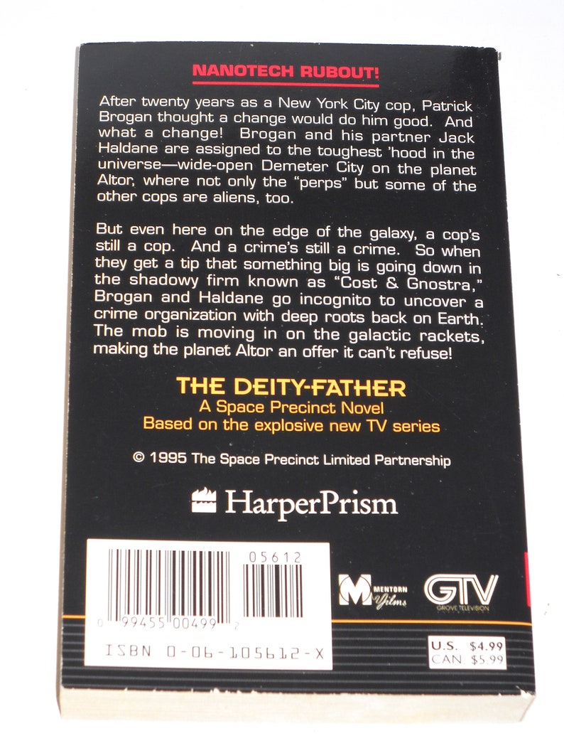 Space Precinct 2040 Syndicated TV Tie-in Novels Your Choice the Deity ...