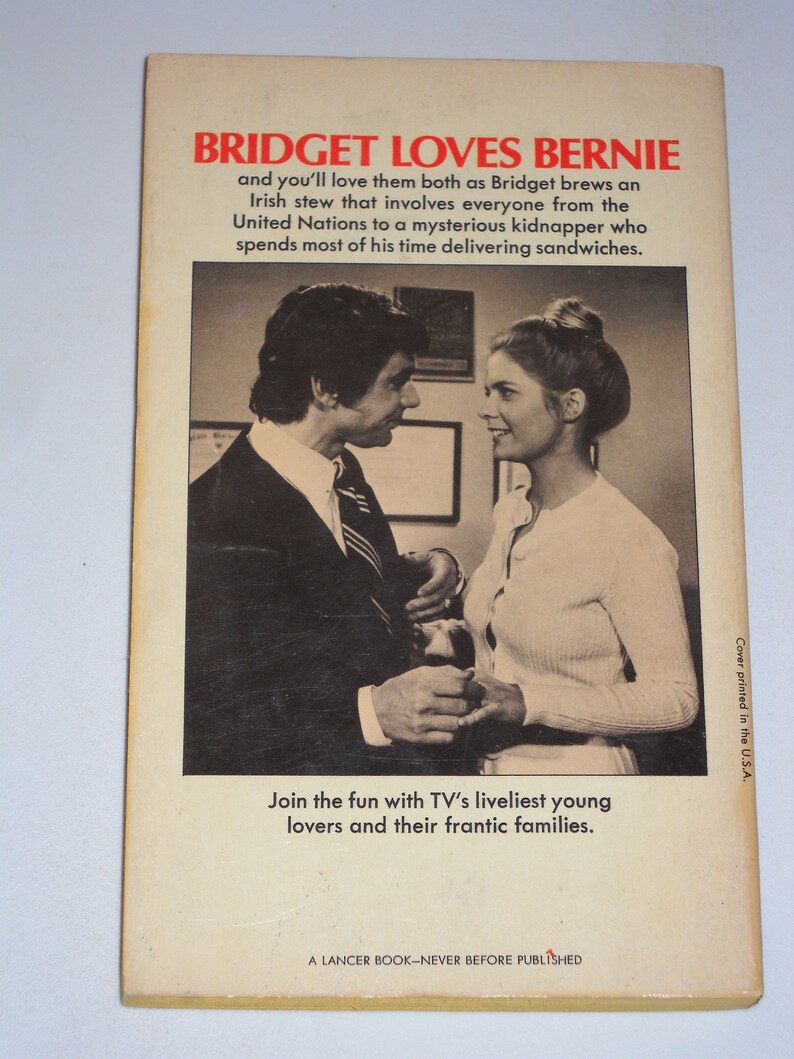 1972 Bridget Loves Bernie CBS TV tie-in vintage paperback book | Etsy