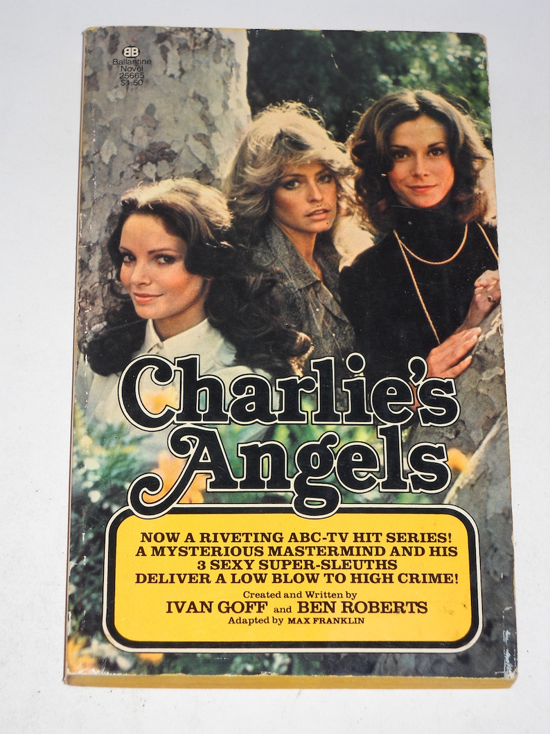 1976 Charlie's Angels 1 First Edition VG TV Series Tie-in Paperback Book by Max Franklin Farrah ...