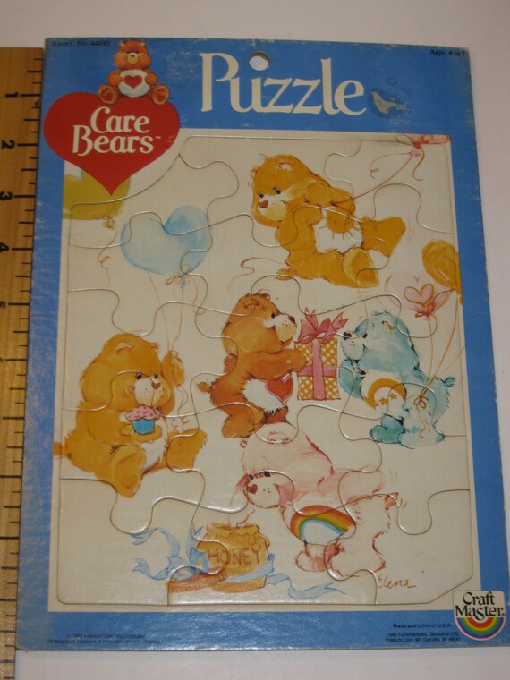 1983 Care Bears Frame-tray Puzzle Craft Master American | Etsy