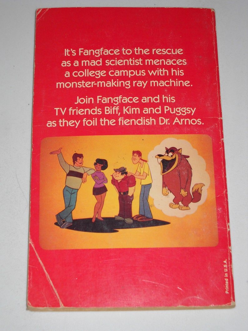 1979 Fangface A Heap of Trouble Saturday morning cartoon TV tie-in ...
