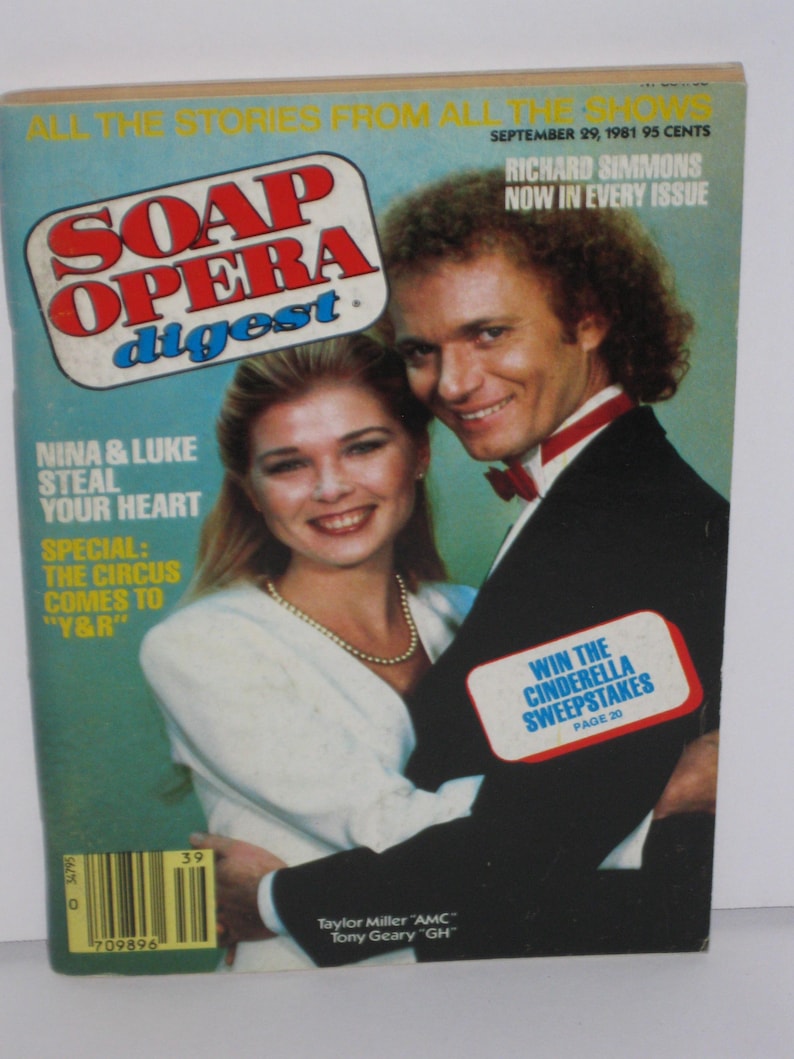 You Pick 1981 Soap Opera Digest Magazine Rick Springfield Richard ...