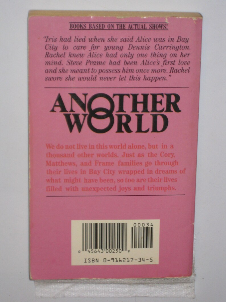 You Pick: Another World TV Tie-in Soap Opera Pb Book 3 Affairs of ...
