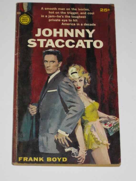 1960 Johnny Staccato por Frank Boyd TV tie-in serie vintage - Etsy España