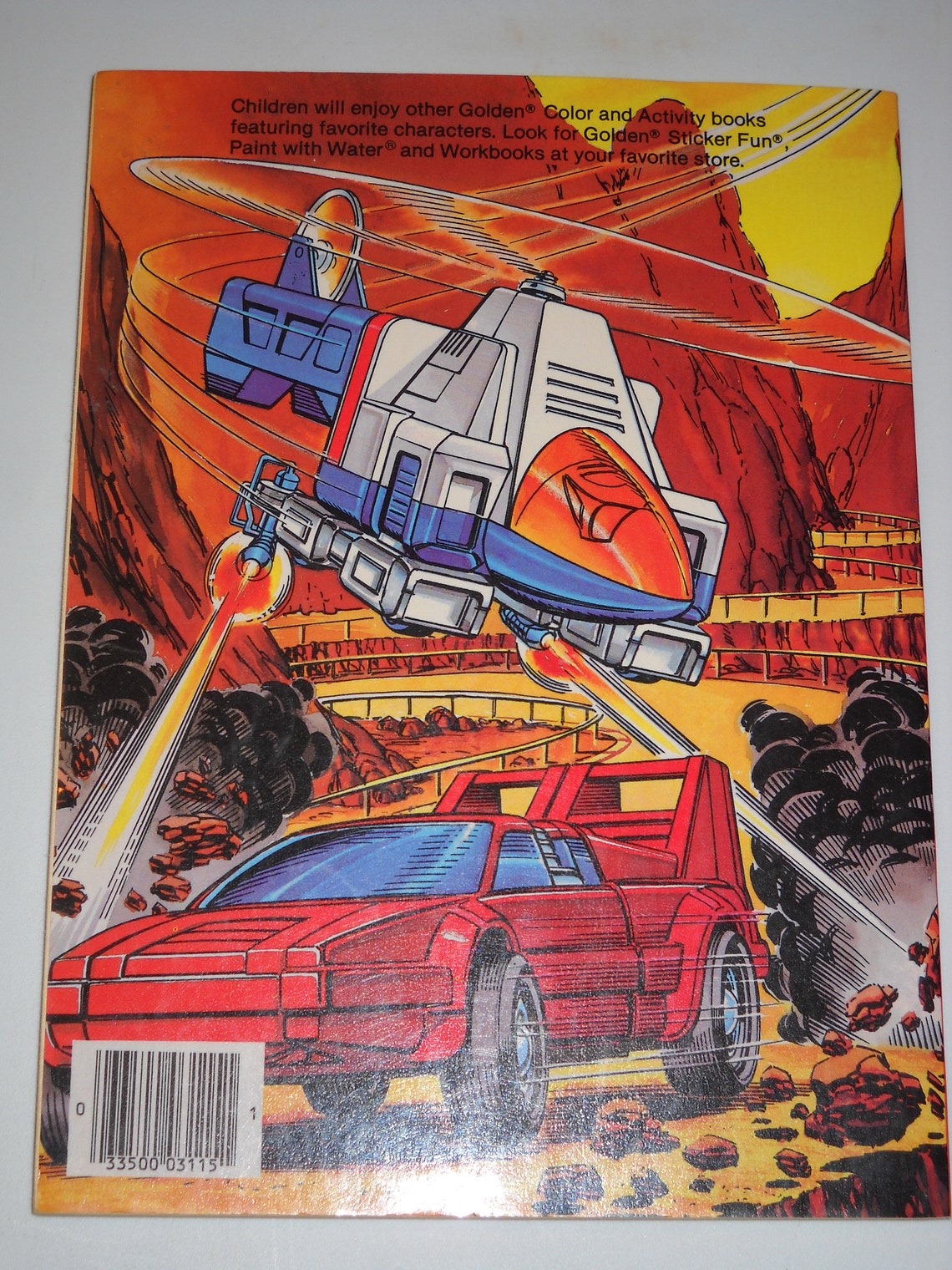 1985 Gobots Giant Coloring Activity Book Golden Books Mostly Unused ...
