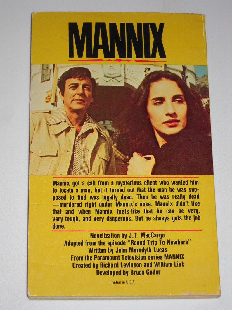 Mannix (you Pick) TV Tie-in Series Vintage Paperback Books Michael ...