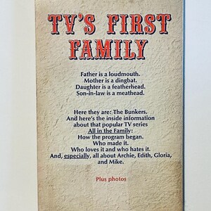 All in the Family (you Pick) Edith Bunker's Cookbook, Tv's First Family ...