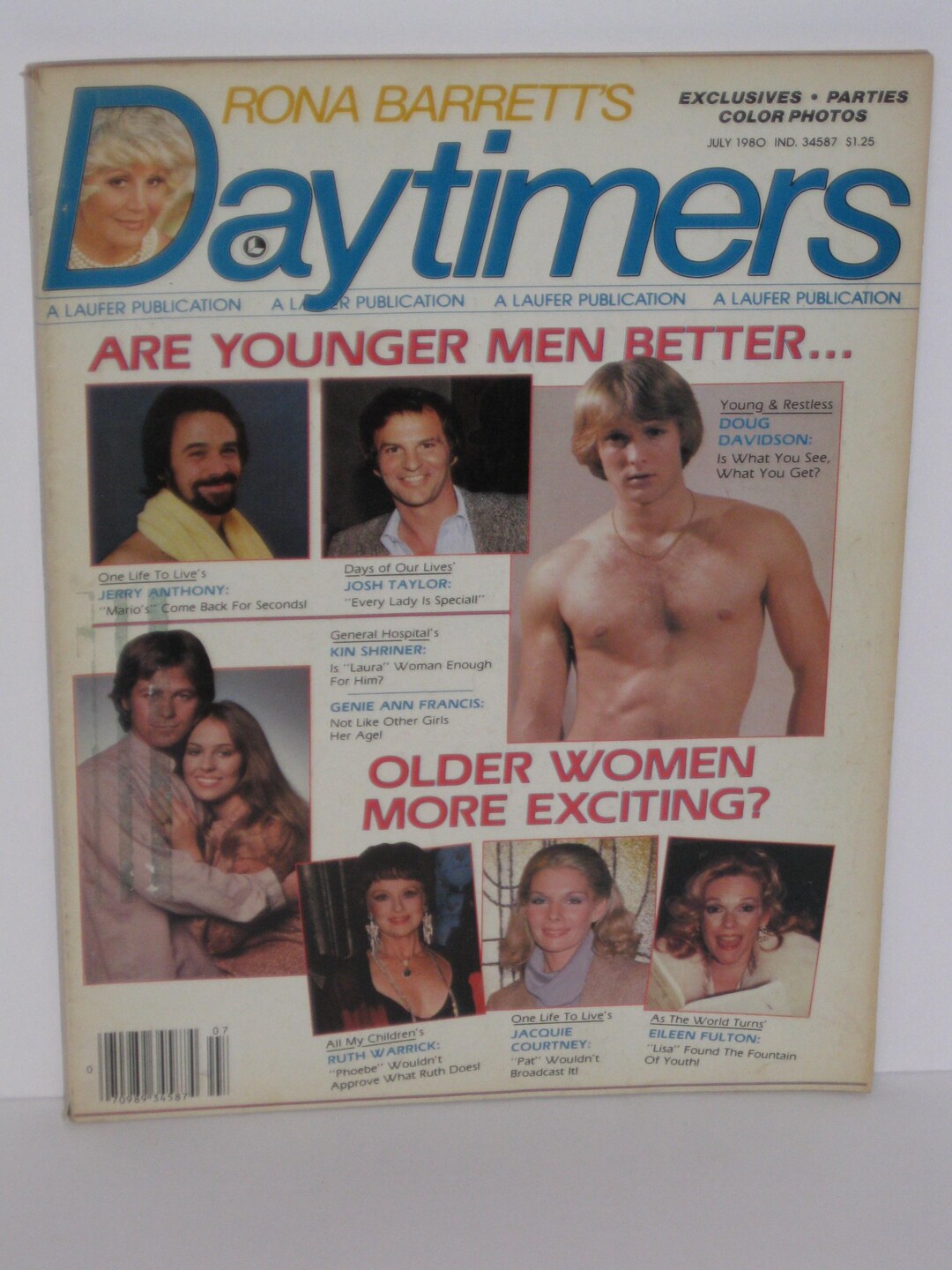 You Pick 1980 Rona Barrett's Daytimers Soap Opera Magazine Doug Davidson Victoria Davidson ...