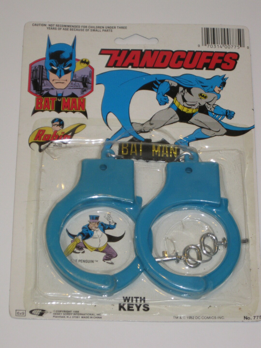 1982 Batman DC Comics Handcuffs Robin Penguin Vintage TV Series MOC - Etsy