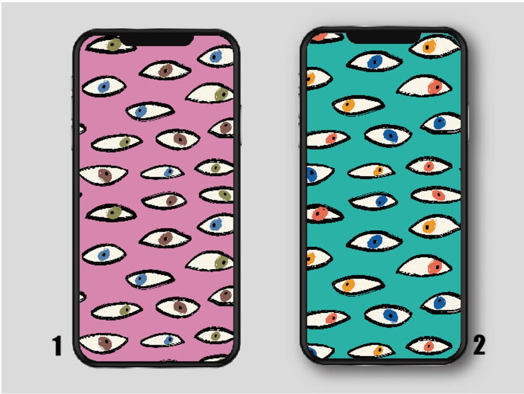 Eye Phone Cases - Choose Any Background Color - Etsy
