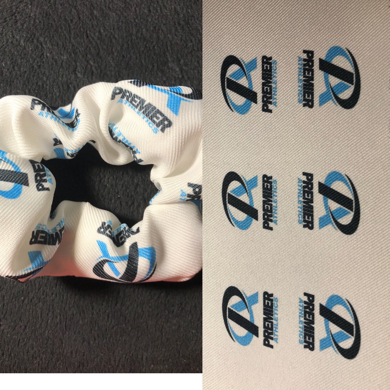 CUSTOM Logo Scrunchie - Your Design = Any Colors - Cheer Scrunchie ...