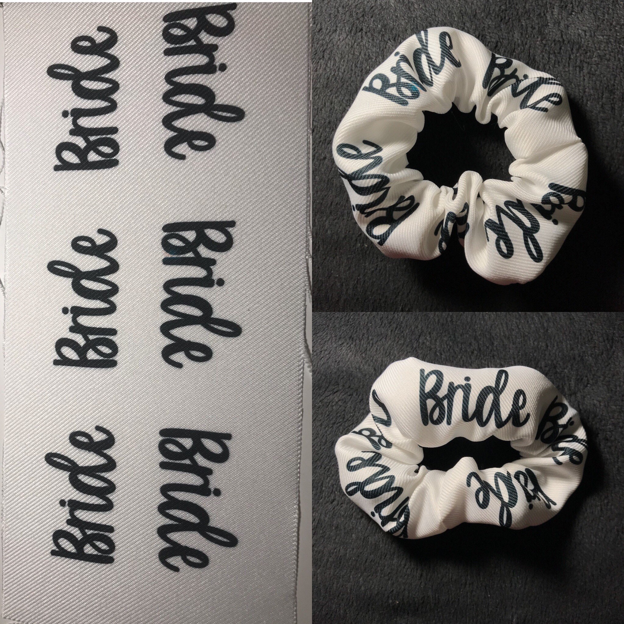 CUSTOM Bride / Wedding Scrunchies - Your Design = Any Colors - Etsy