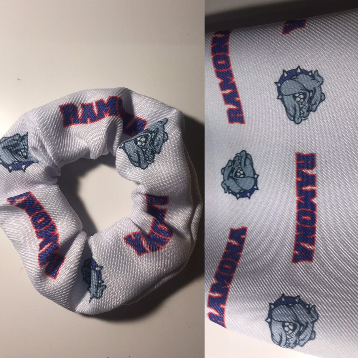 CUSTOM logo / text Scrunchies Your Design Any Colors | Etsy