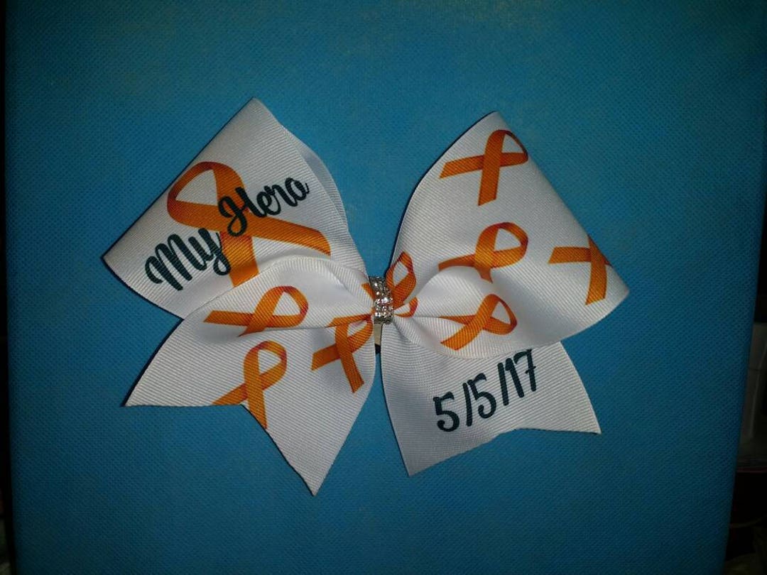 Leukemia Orange Ribbon Cancer Awareness Custom: Any - Etsy