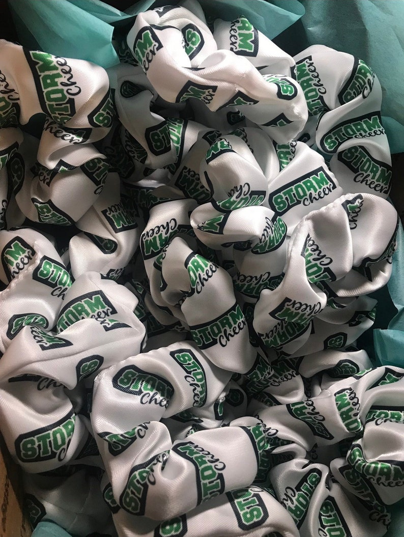 CUSTOM Scrunchies Team Logo Your Design Any Colors - Etsy.de