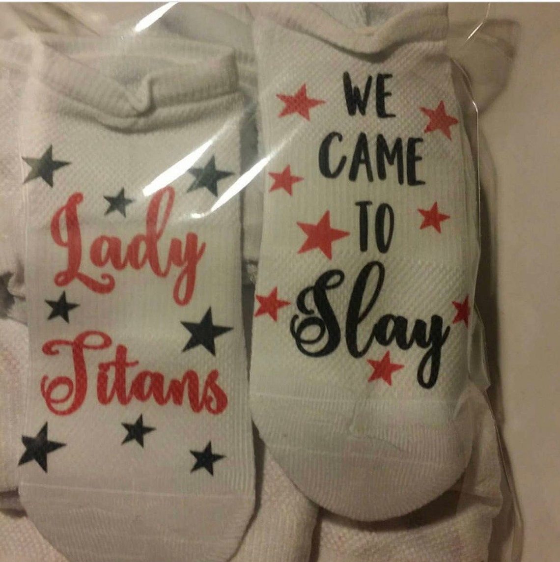 We Came to Slay Team Name Lucky Socks Cheer Socks - Etsy