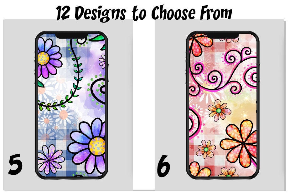 Phone Case Watercolor Floral Collage Flowers 12 Designs - Etsy