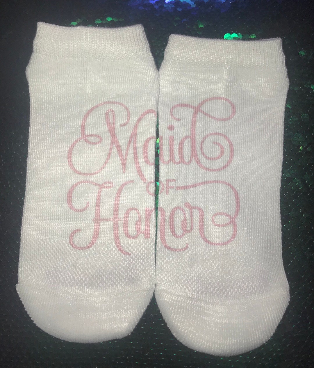 Maid of Honor Socks Wedding Socks Wedding Party Gift Lucky Socks Custom ...